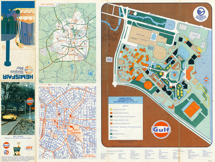 Routes to HemisFair '68 : World's Fair, San Antonio, Texas, April 6 ...